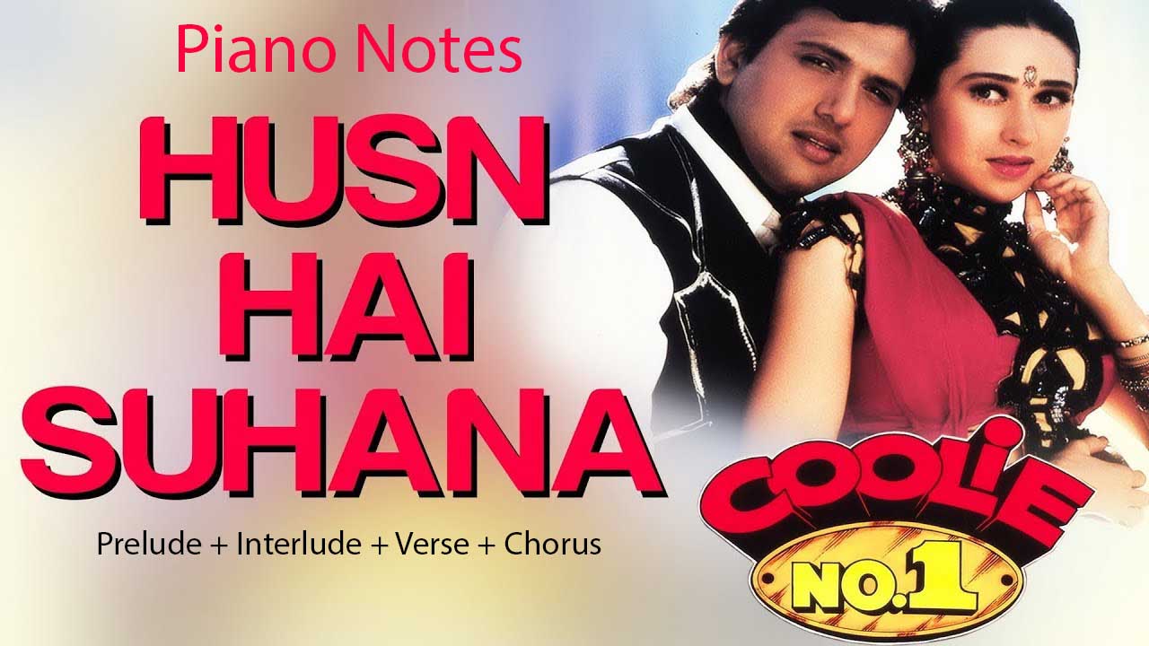 Husn Hai Suhana Full Piano Notes For Hindi Songs